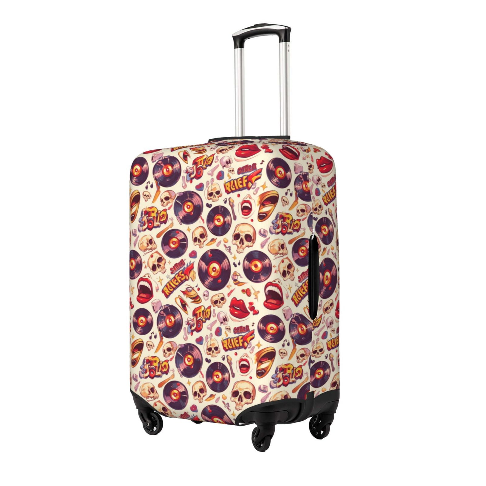 Derioi rock music Skull record for Suitcase Cover Protector Fit 18-32 ...
