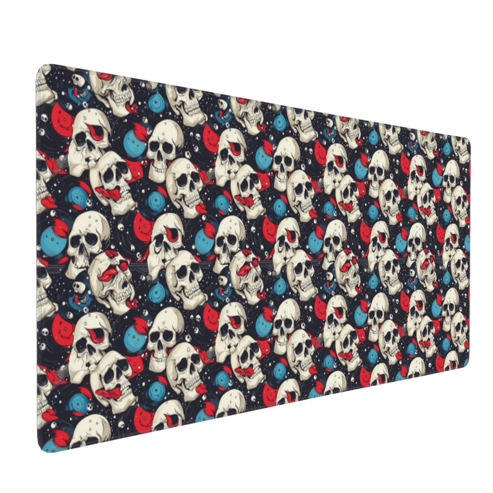 Derioi rock record Skull artist for Large Non-Slip Gaming Mouse Pad 16 ...