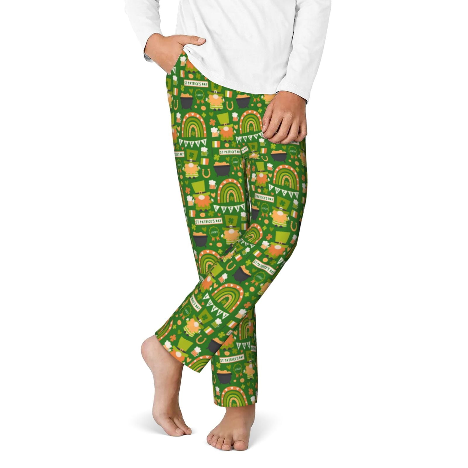 Derioi traditional Irish colours for Pajama Pants Men Elastic Waistband ...