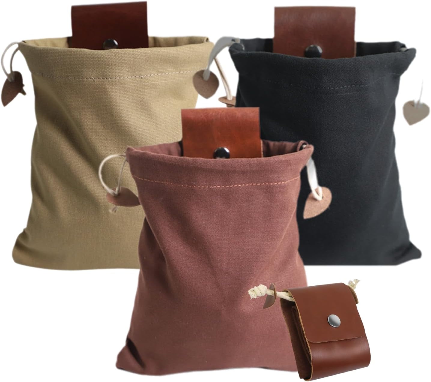 Derivemid Foraging Bag, Derivemid Belt Bag, Handmade Cowhide Canvas ...