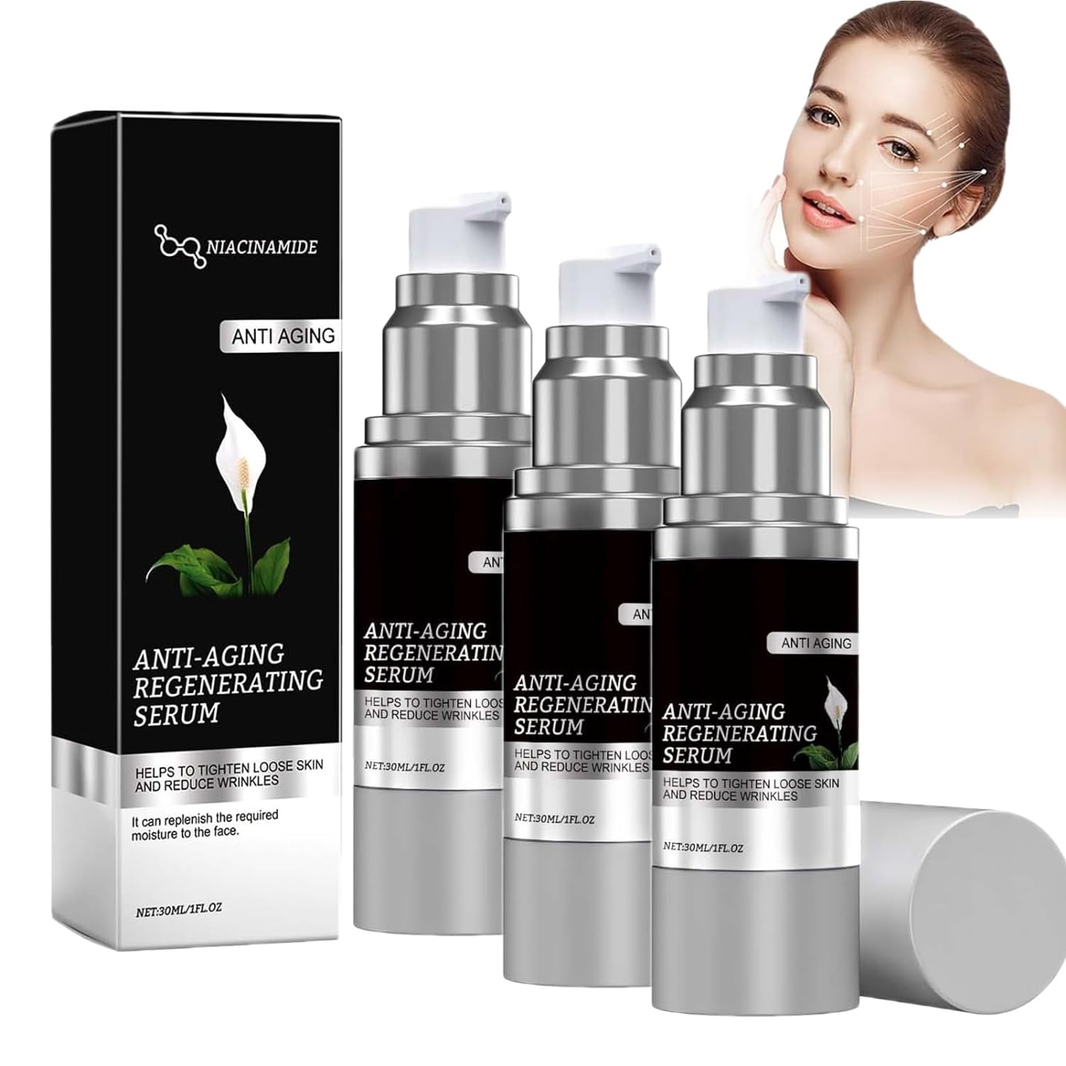 Derm La Fleur Anti Aging Serum, Advanced Skin Care, Moisturizing Repair ...