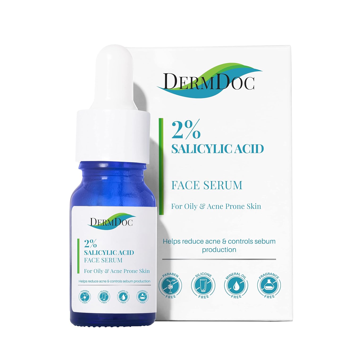 DermDoc 2 Salicylic Acid Face Serum 15 ml Ideal For Oily Acne Prone ...