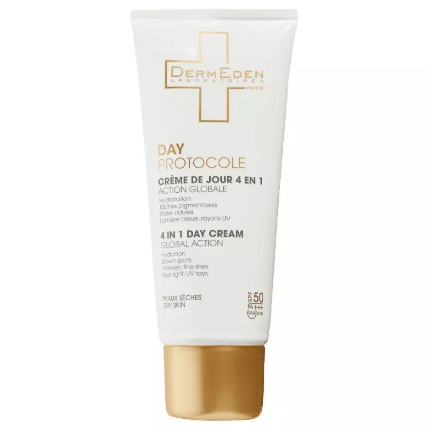 DermEden Day Protocol 4 in 1 Day Cream SPF50 Dry Skin 50ml - Walmart.com