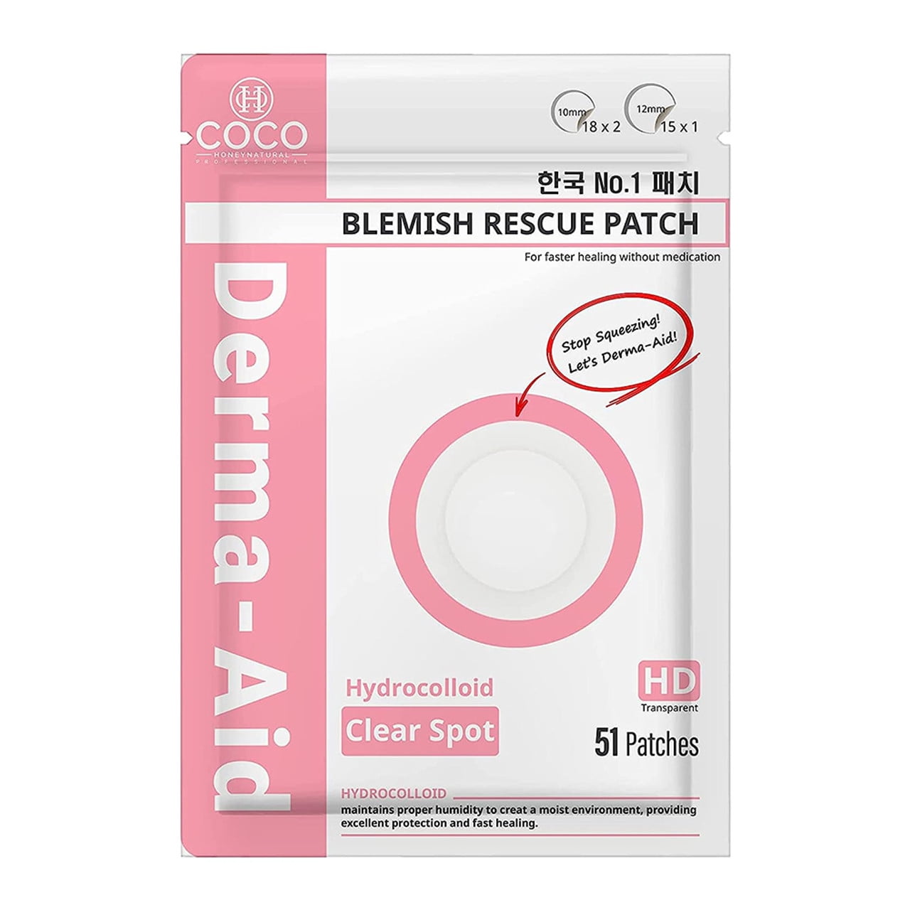 Derma Aid Blemish Rescue Patch Clear Spot 51 Count, 1 Ea.. - Walmart.com