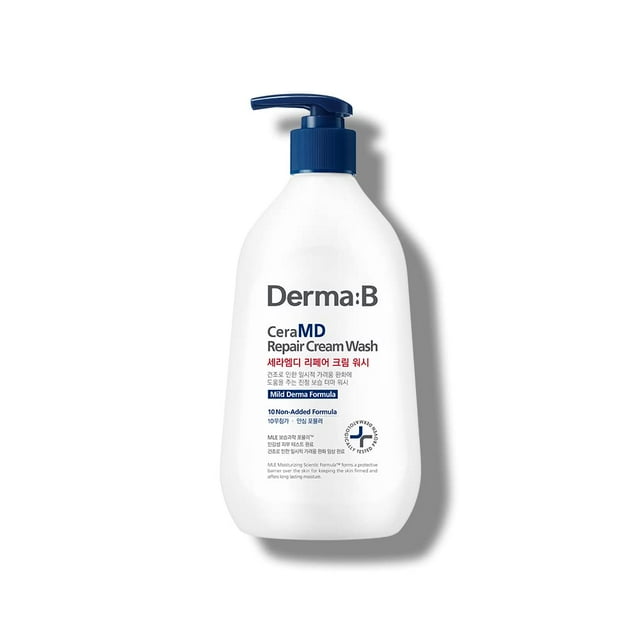 Derma B CeraMD Repair SBF3 Cream Wash, Unscented Fragrance Creamy Face ...