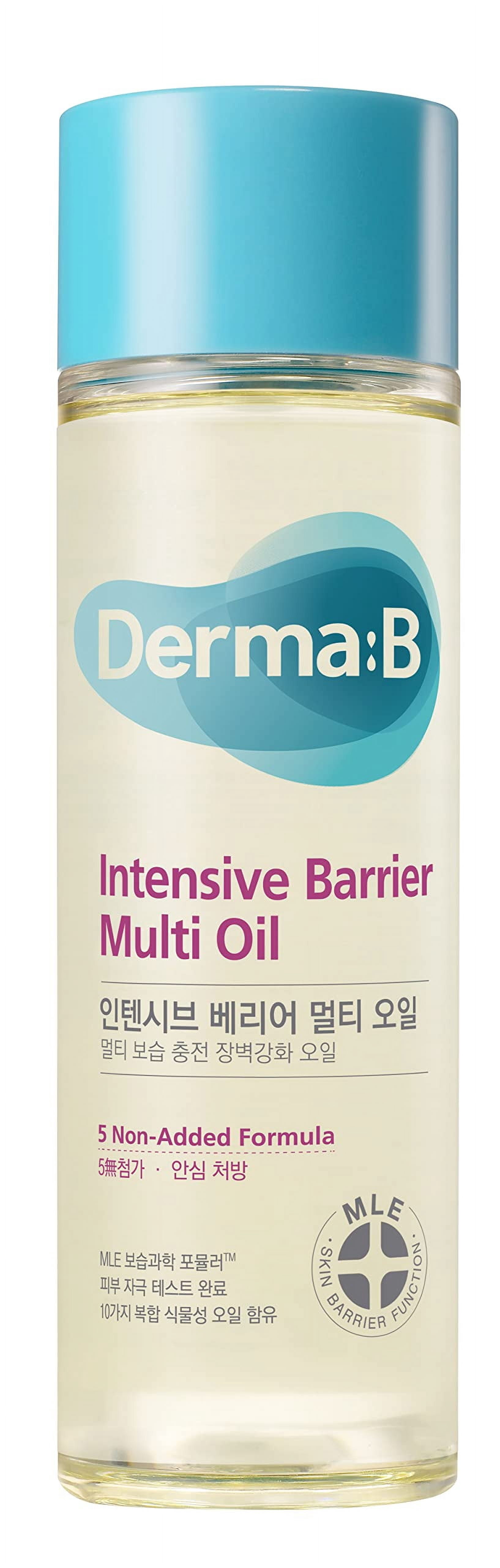 Derma B Intensive Barrier Multi Oil 135ml, 4.56 Fl Oz, Moisturizing Non ...
