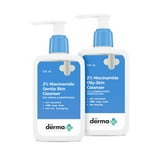 The Derma Co 2% Niacinamide Cleanser Combo | Gentle Skin Cleanser And ...