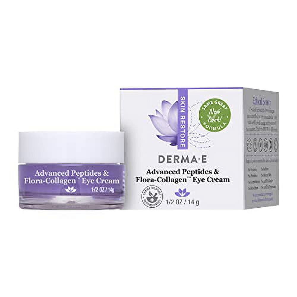 Derma E Advanced Peptides and Flora-Collagen Eye Cream â€“ Anti-Aging ...