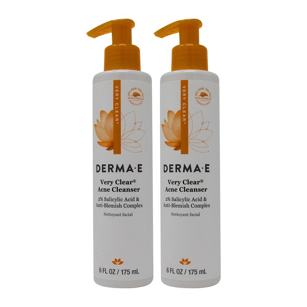 Derma E Clear Skin 1 Problem Acne Skin Cleanser, 6 Fl Oz (175 Ml) (Pack ...