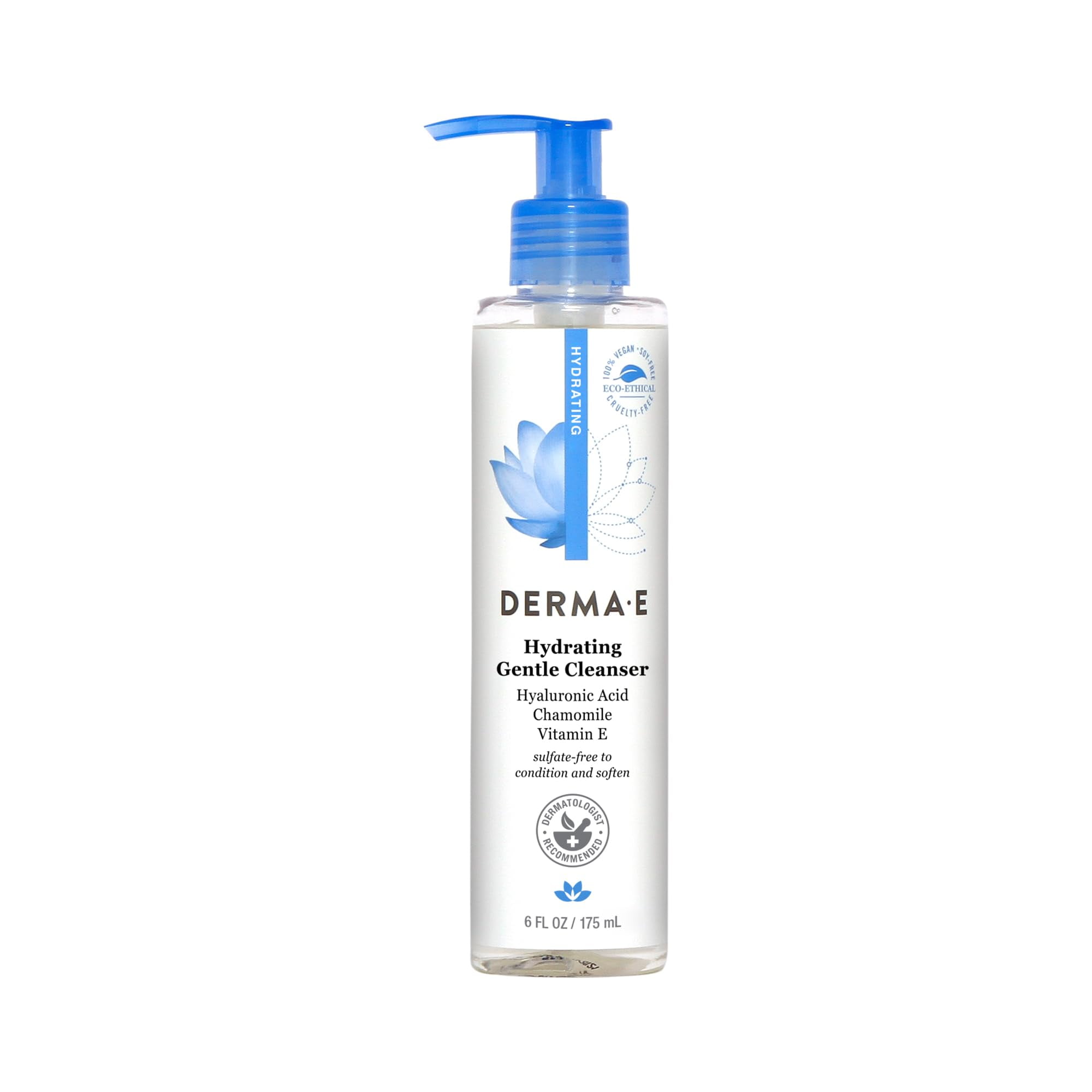 Derma E Hydrating Gentle HMF23 Cleanser with Hyaluronic Acid ...