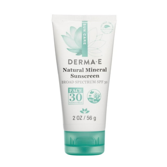 Derma E Natural Mineral Facial Sunscreen, SPF 30, 2 oz HSA/FSA Eligible ...