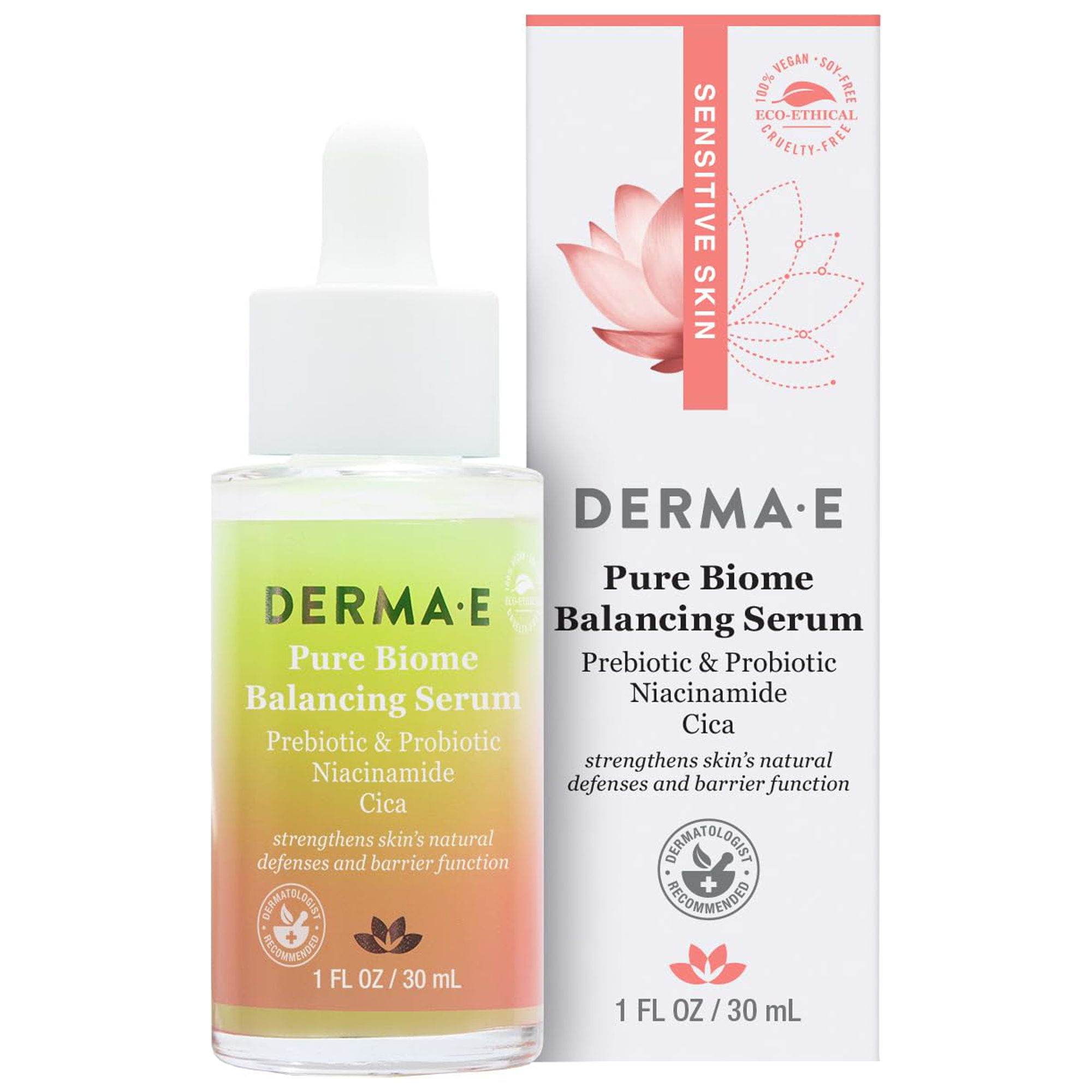 Derma E Pure Biome Balancing Serum – Hydrating Serum With Niacinamide ...