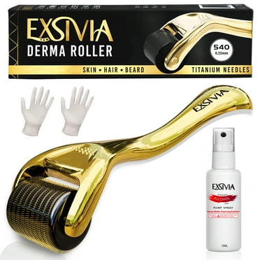 Dermanex Derma Roller Hair & Beard Growth - 0.25mm Microneedling Roller ...