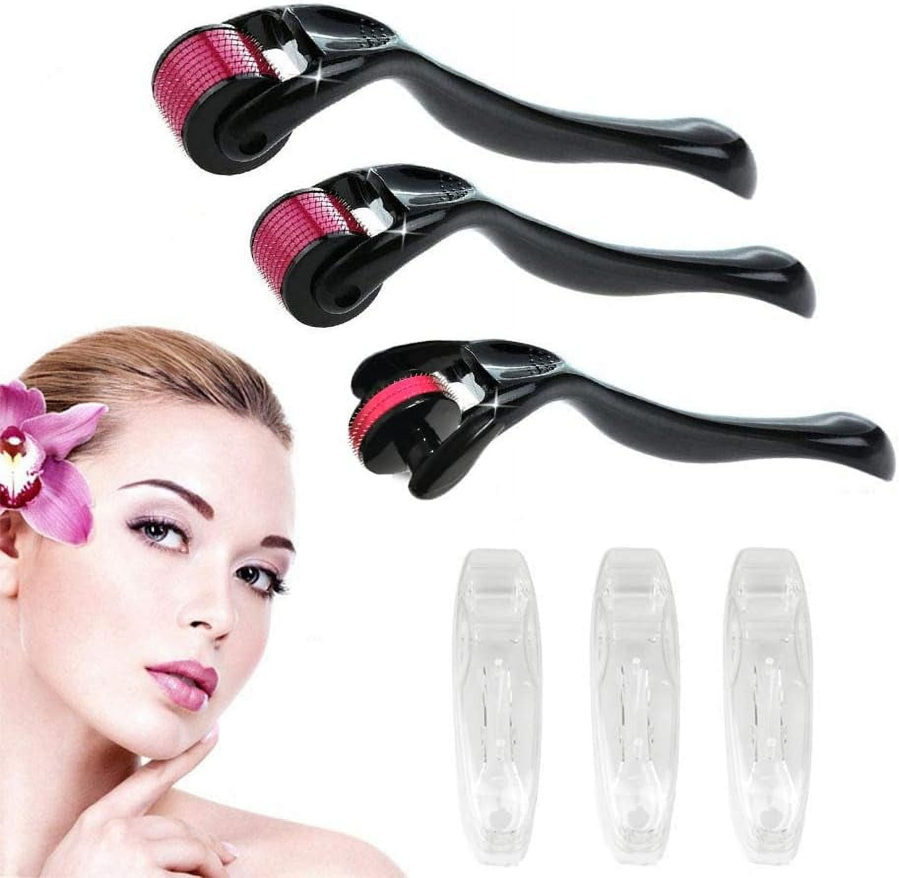 Derma Roller, New 540 Titanium Micro Needles - 1.0mm / 1.5mm for Face and Body, 0.5mm - 180 ...