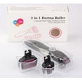 Derma Roller Titanium needles 3 in 1 set, Acne Scars Beard Hair ...