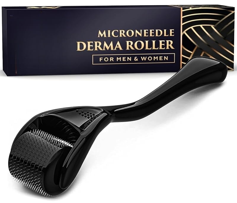 Derma Roller for Skin, Hair & Beard – Women and Men Titanium ...