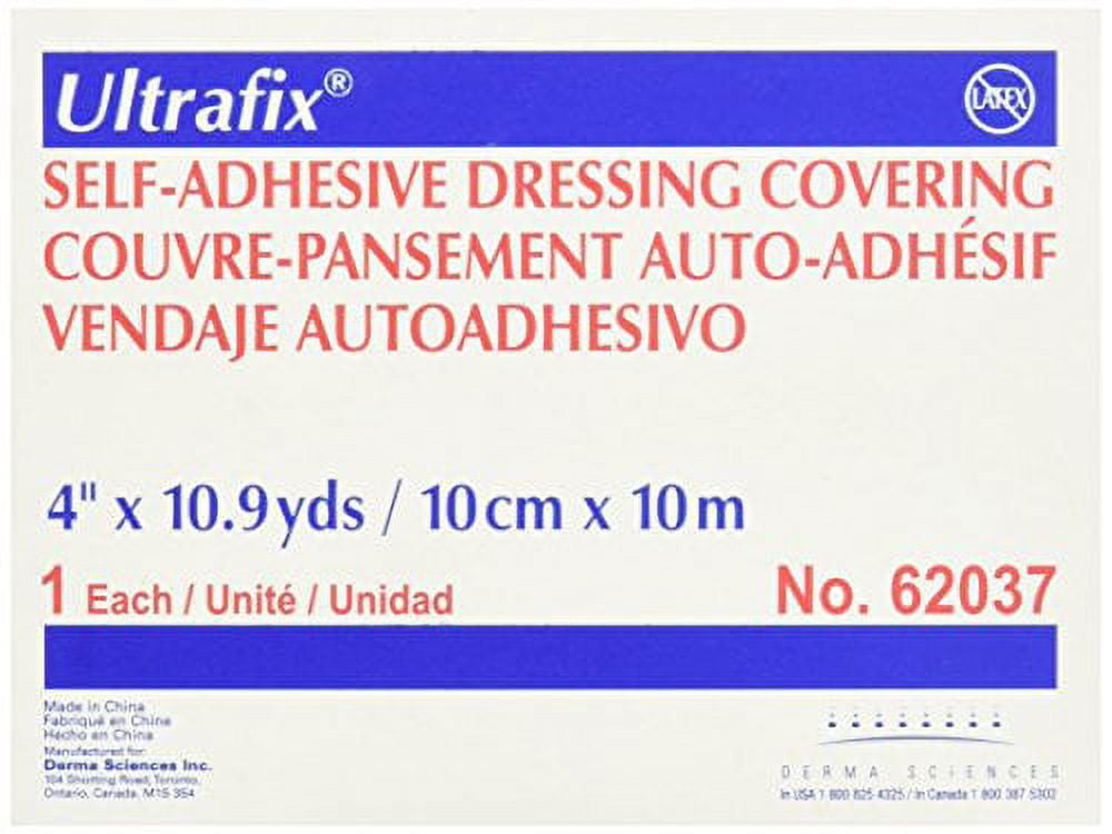 Derma Sciences 62037 Ultrafix Self-Adhesive Dressing Retention Tape, 4 ...
