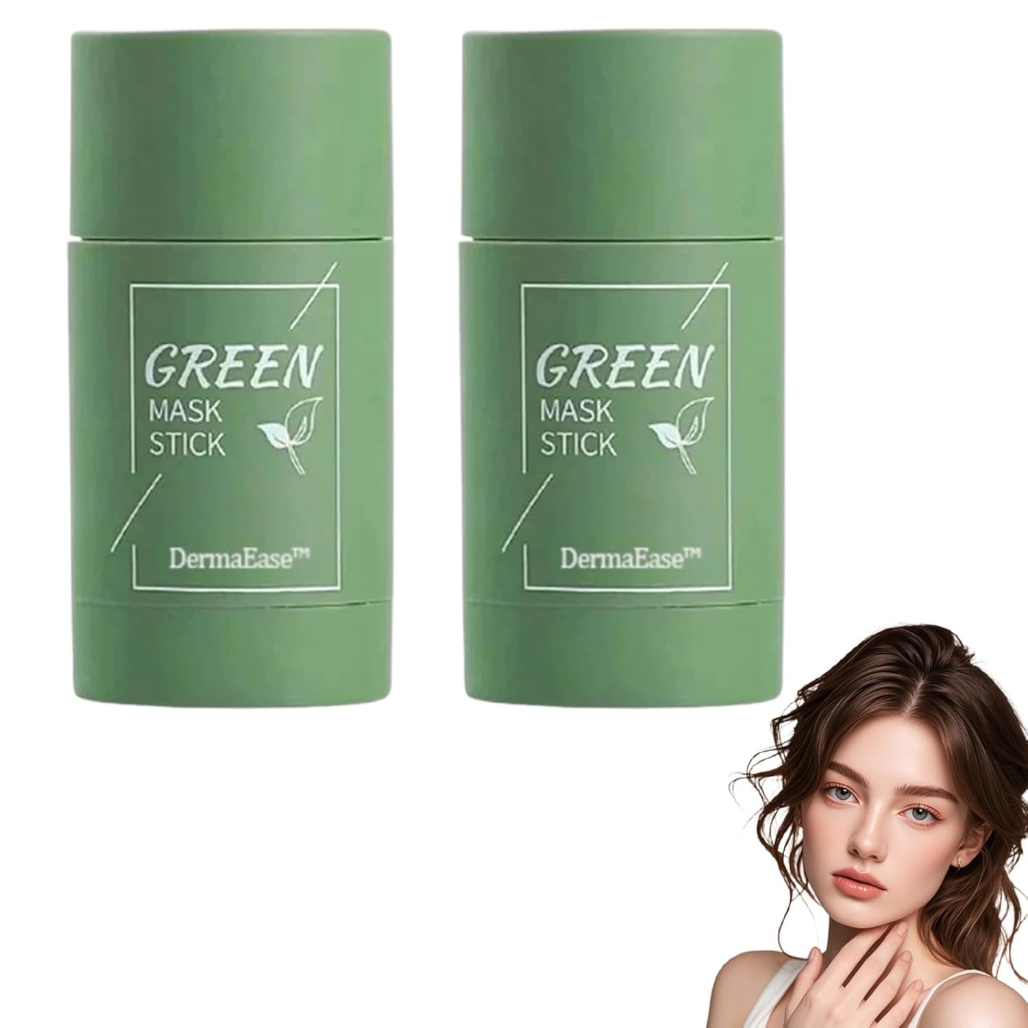 DermaEase Green Tea Deep Cleanse Mask Stick, Green Tea Face Mask, Green ...