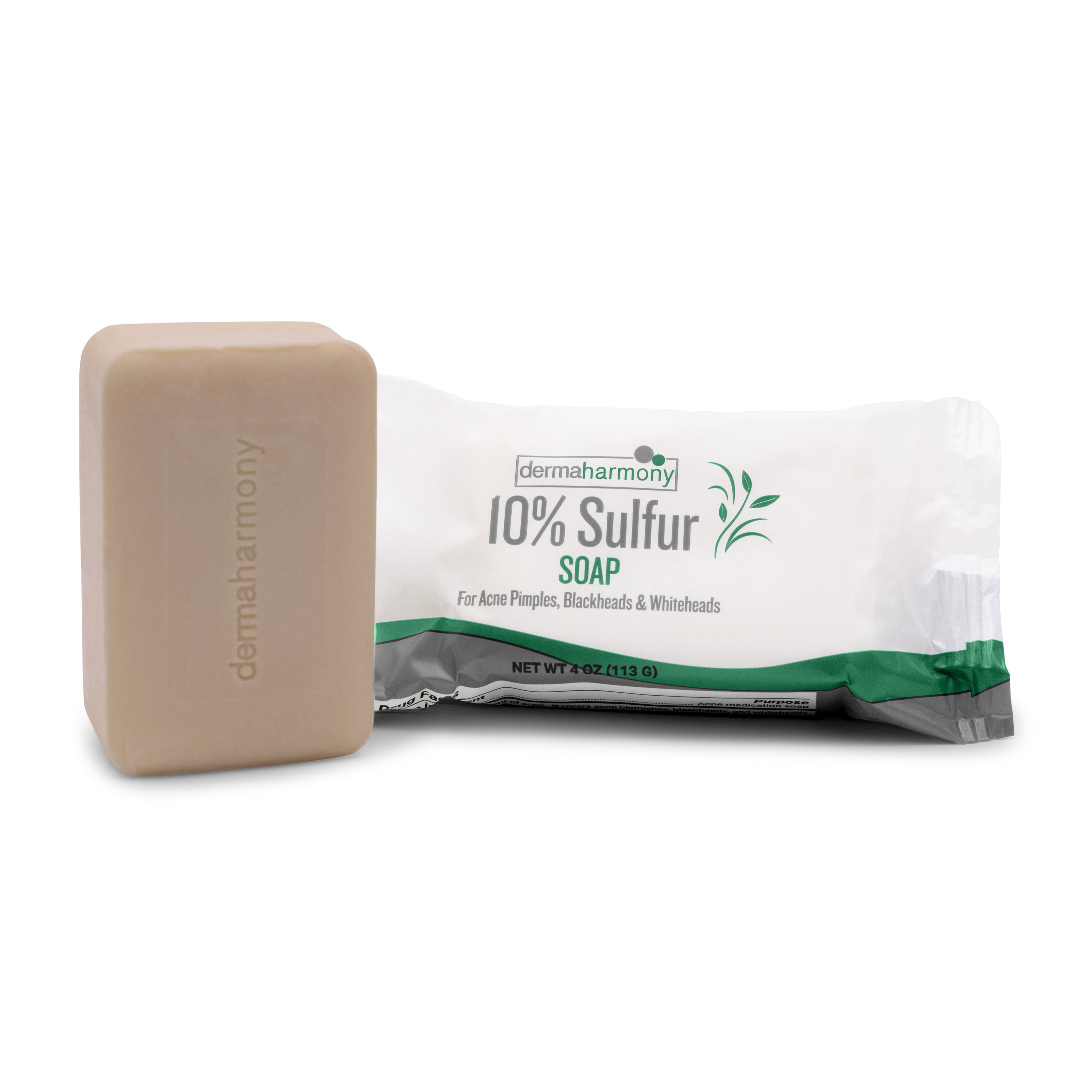 DermaHarmony Medicated Sulfur Body and Facial Soap - 10% Sulfur and Tea ...