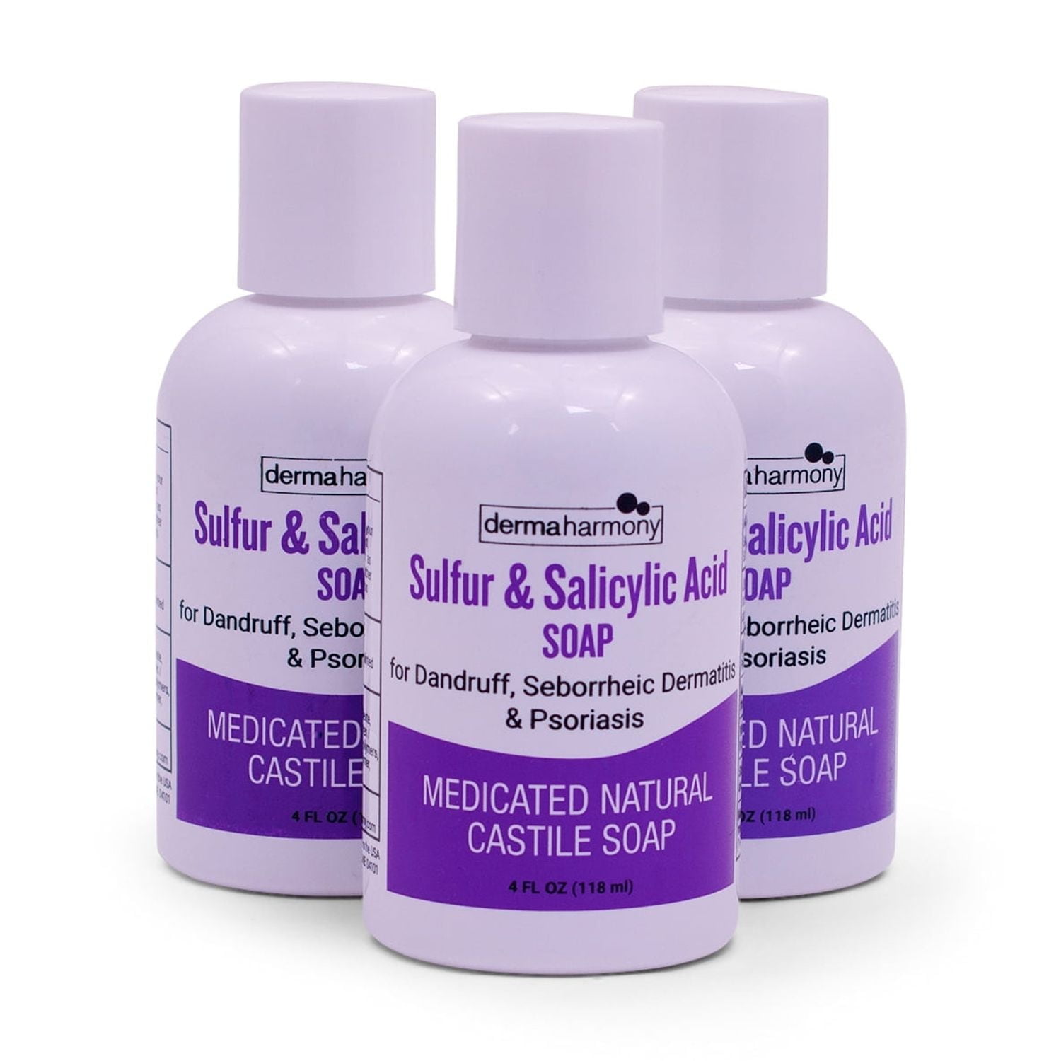 DermaHarmony Sulfur & Salicylic Acid Liquid Castile Soap - 4 fl oz (3 ...