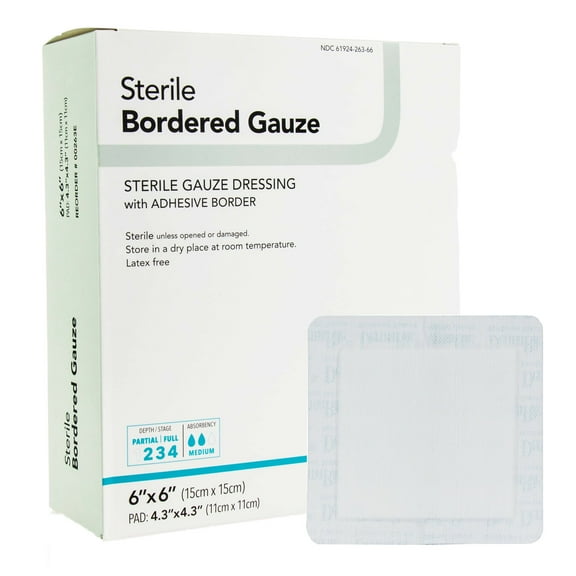 Inject-Safe Sterile White Round Injection Barrier Strip Bandages, 1.375 ...