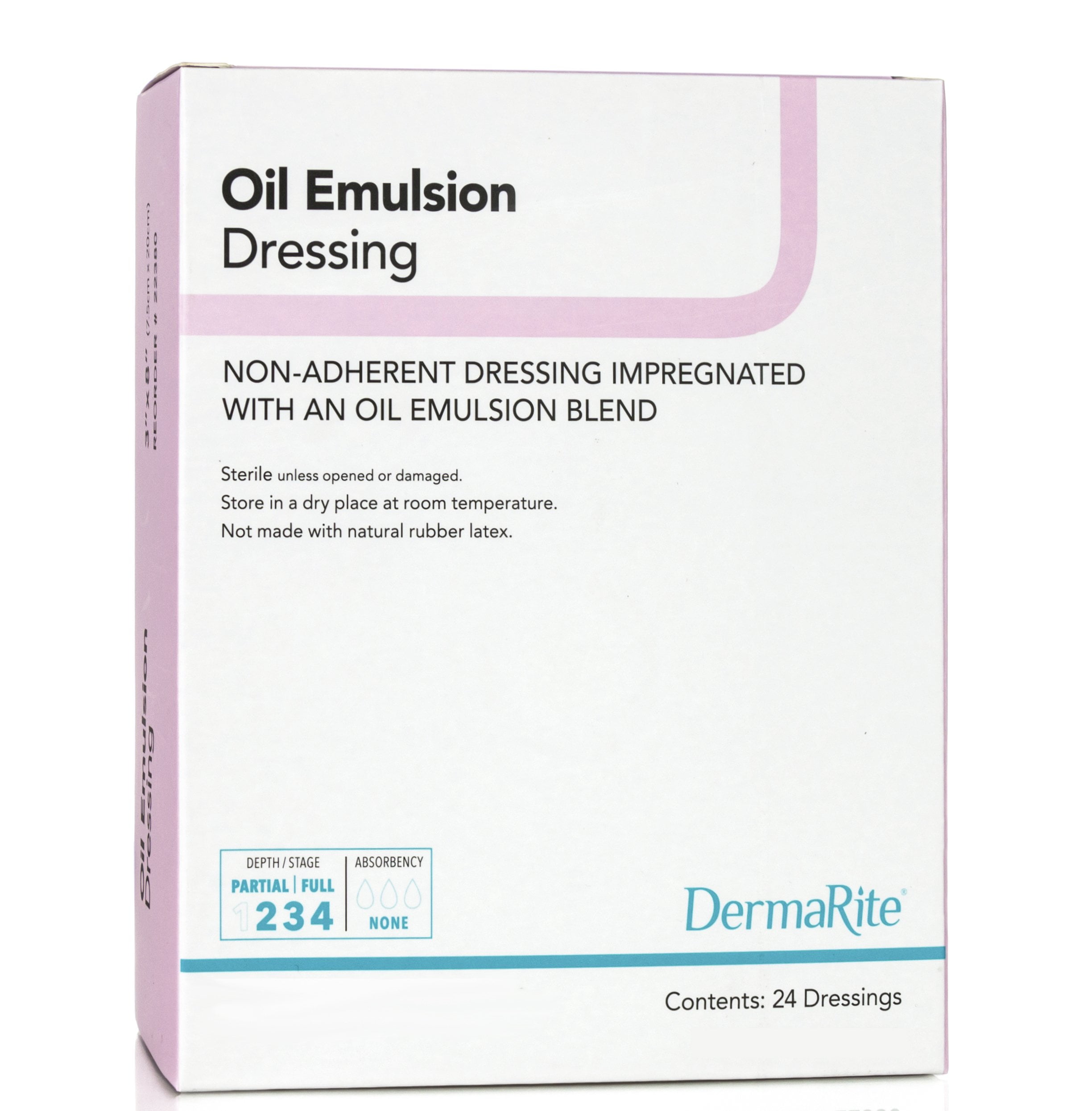 DermaRite Oil Emulsion Impregnated Dressing 3 x 3" Square Mesh Gauze ...