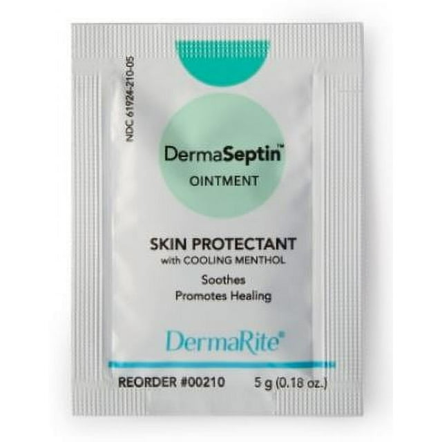 DermaSeptin Skin Protectant 5 Gram Individual Packet Scented Ointment ...