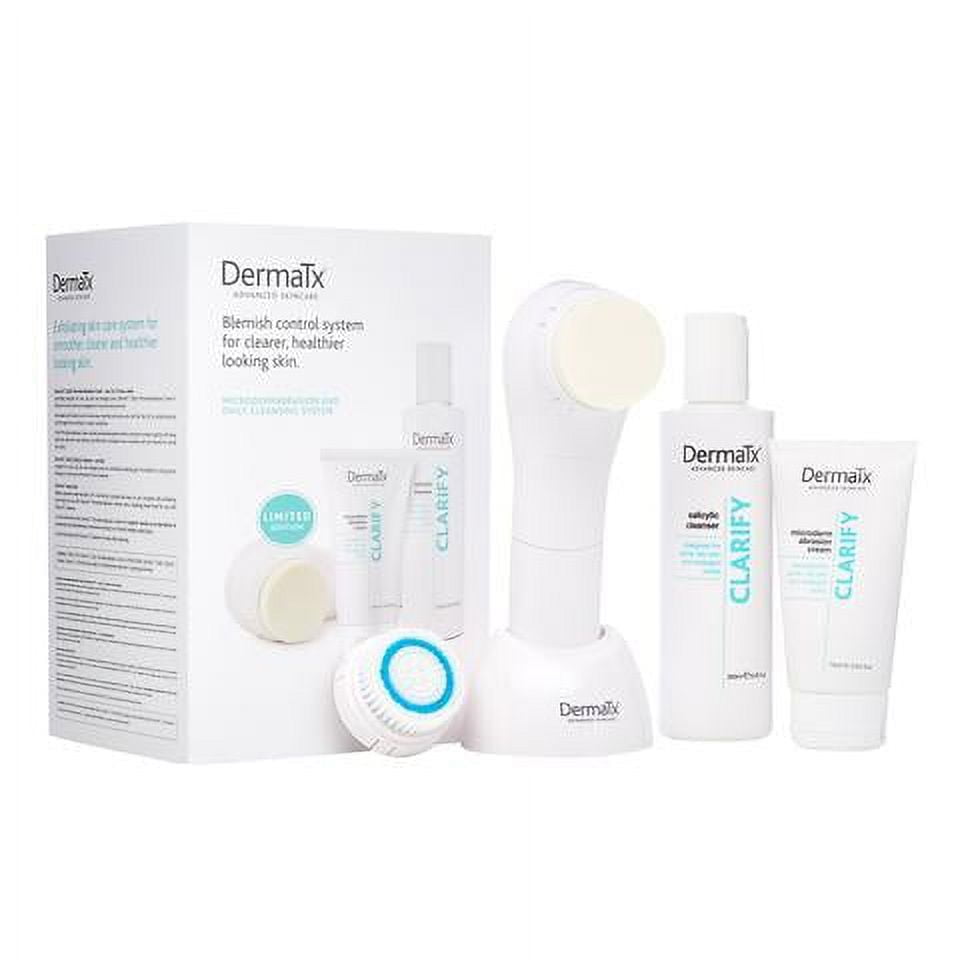 DermaTx Clarify Microdermabrasion & Daily Cleansing (7 Piece Kit ...