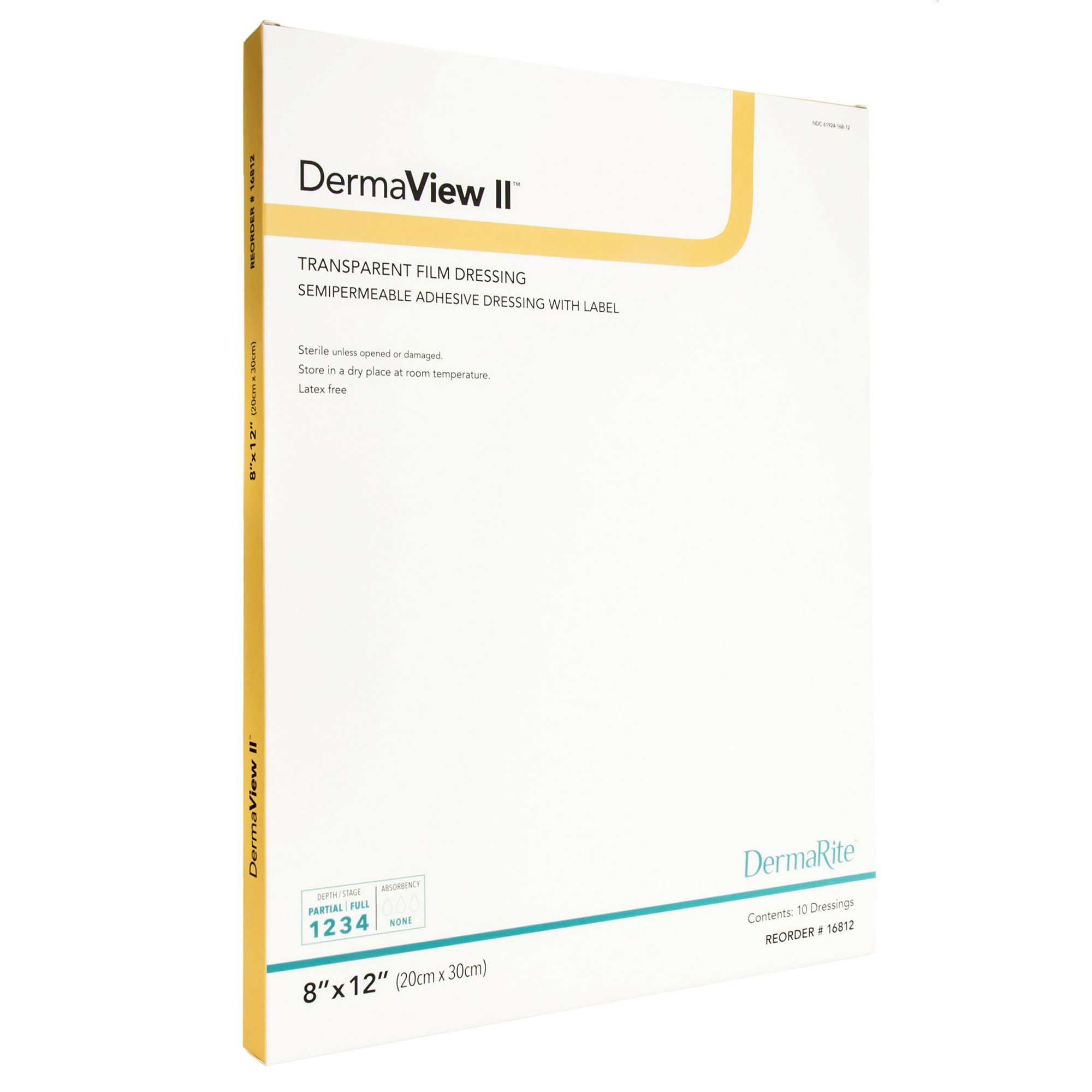 DermaView II Transparent Film Dressing Frame Style Delivery Rectangle 8 ...