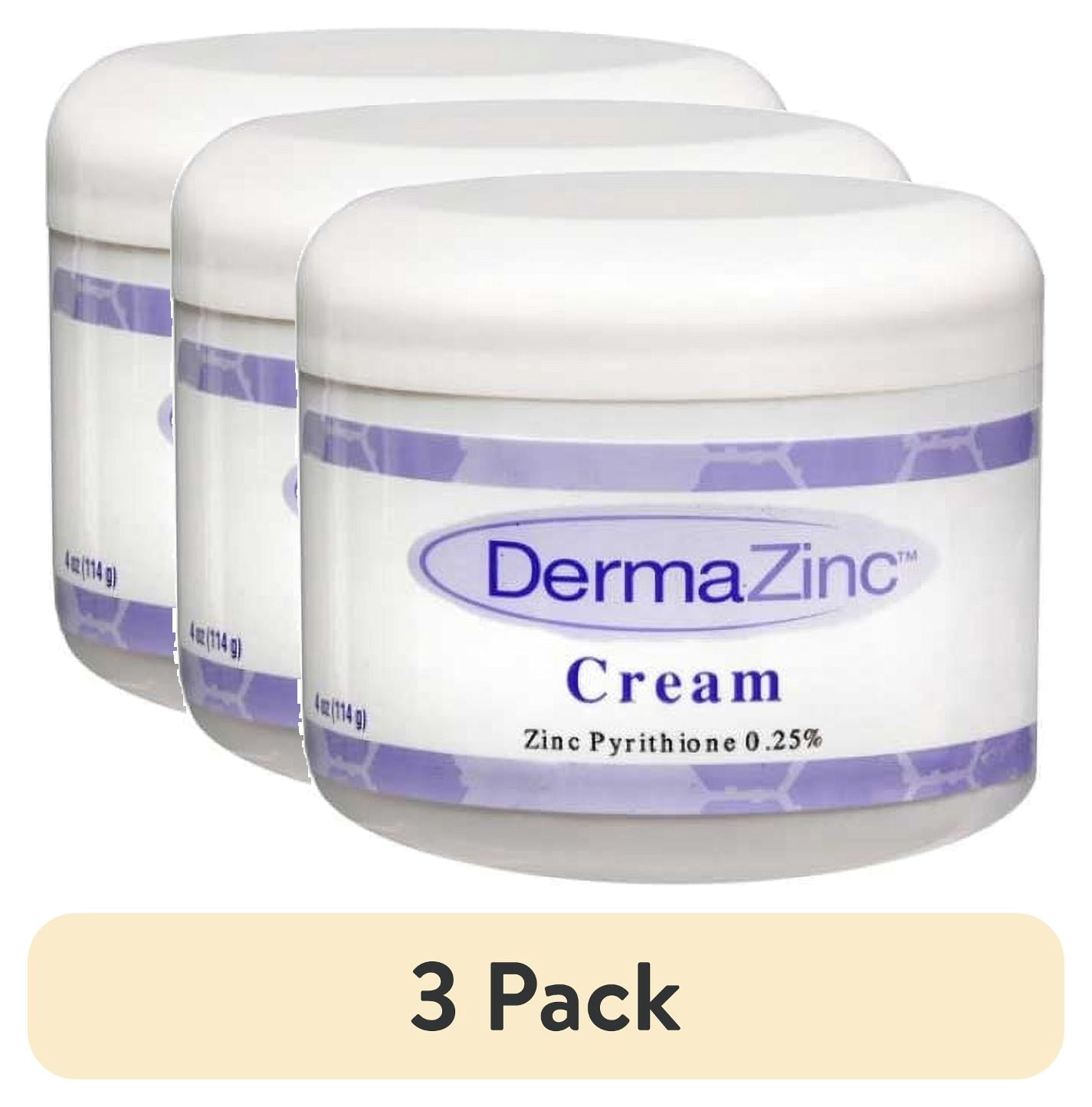 (3 pack) DermaZinc Cream - 4 oz Jar - Walmart.com