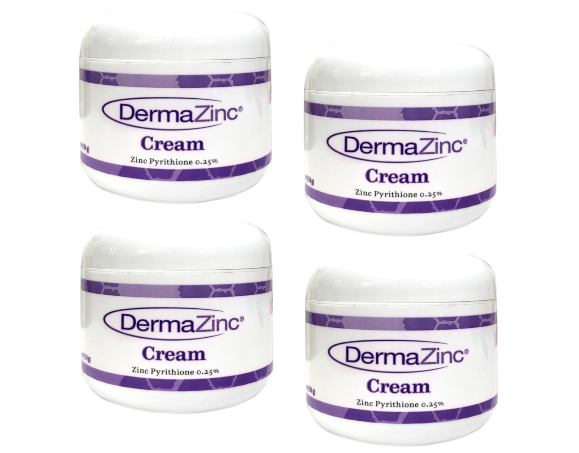 DermaZinc Cream Zinc Pyrithione .25% - 4 Oz., Pack of 4 - Walmart.com
