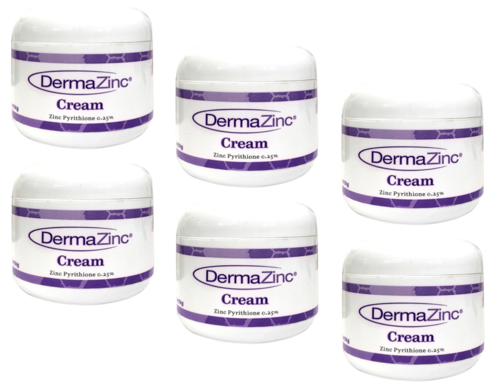 DermaZinc Cream Zinc Pyrithione .25% - 4 Oz., Pack of 6 - Walmart.com