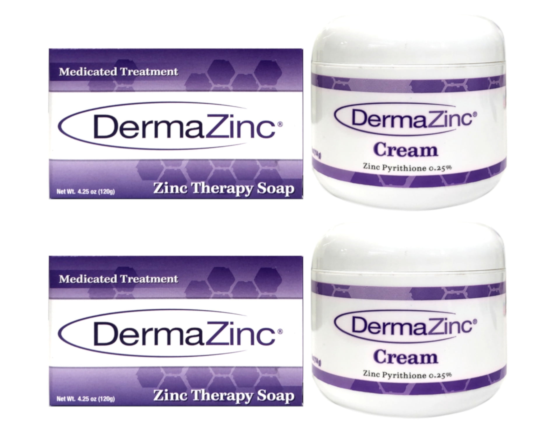 DermaZinc Zinc Therapy Soap & Cream Kit, Pack of 2 - Walmart.com