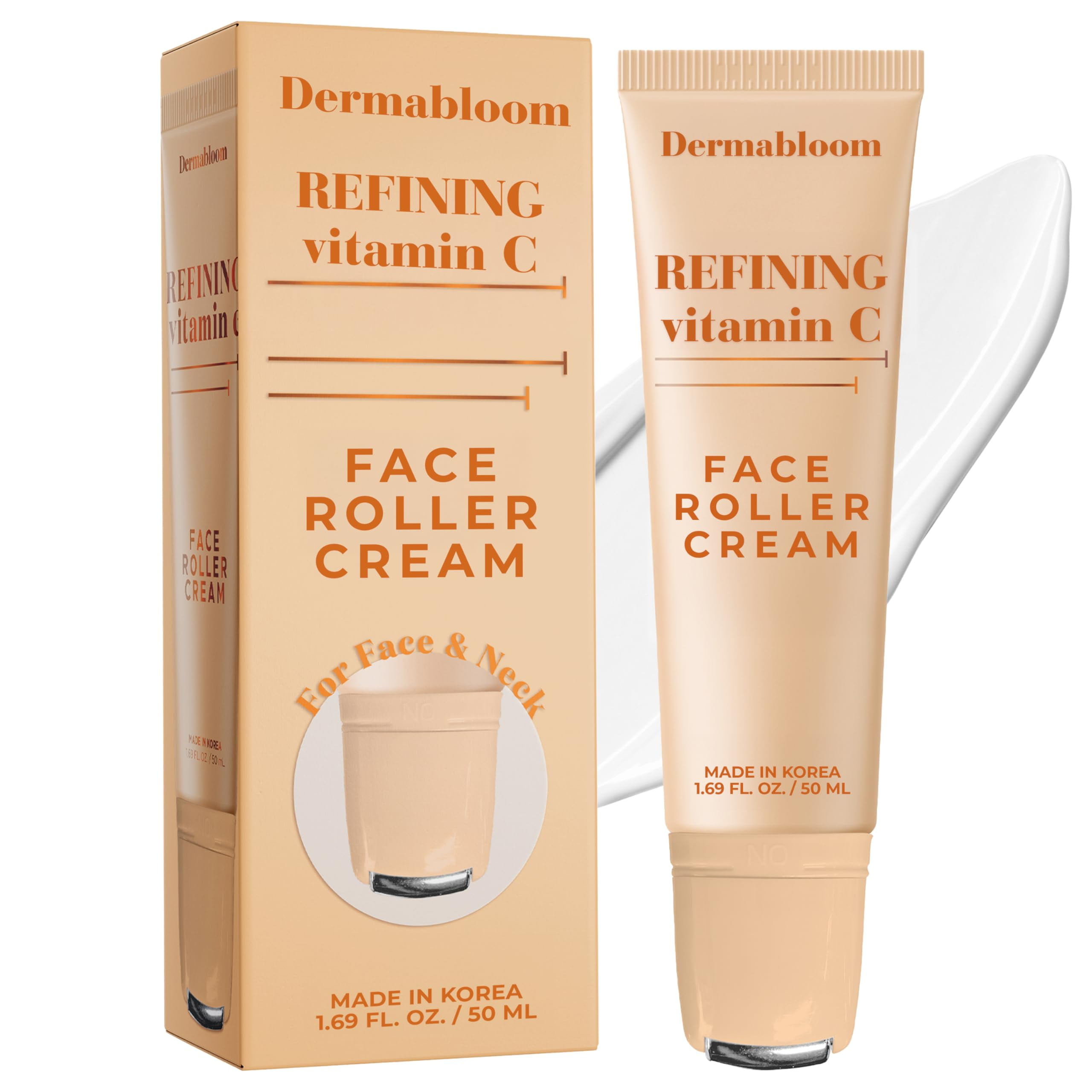 Dermabloom Vitamin C Face & Neck Roller Cream - Skin Tightening ...