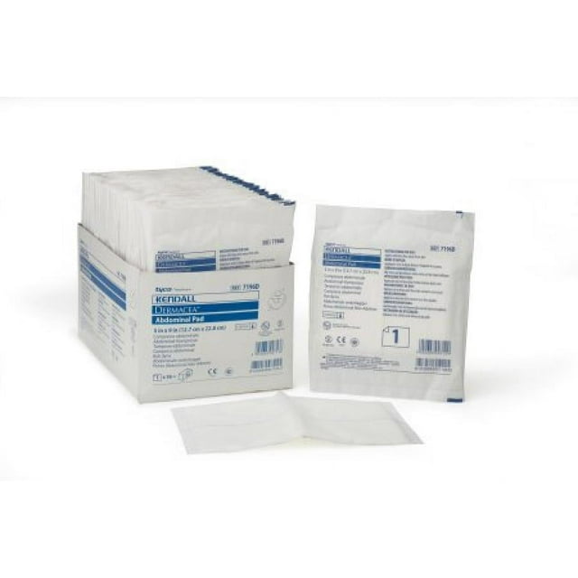 Dermacea Abdominal Pad Surgical Dressing for Wound Coverage, 5x9 Inches ...