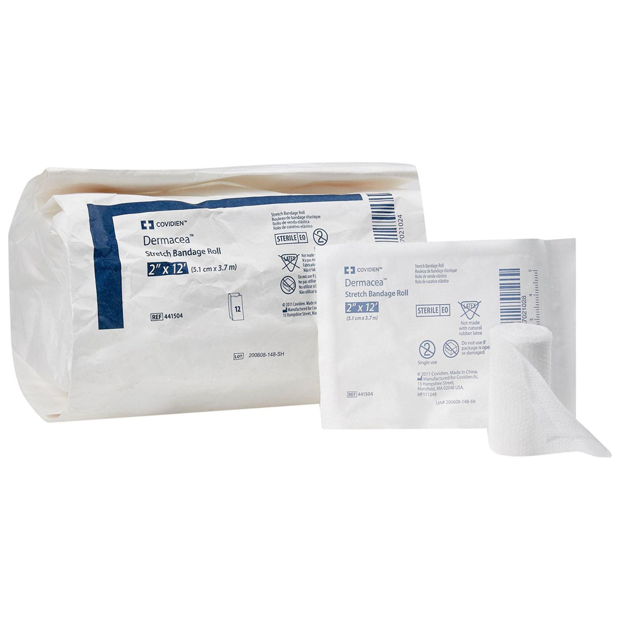 Dermacea Sterile Conforming Bandage, 2 Inch x 4 Yard, Cardinal 441504 ...