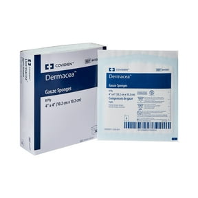 McKesson Sterile Cotton Wound Dressings 2x2 Inch, 8-Ply Gauze Sponges ...