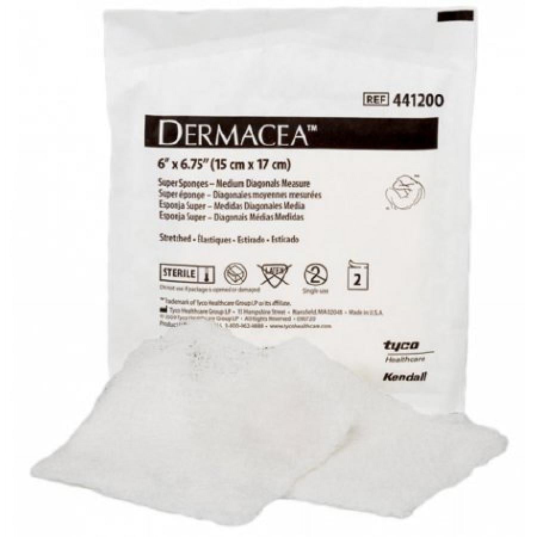 Dermacea Super Sponge - 6 Inches x 6.75 Inches, Woven Gauze, 12-Ply ...