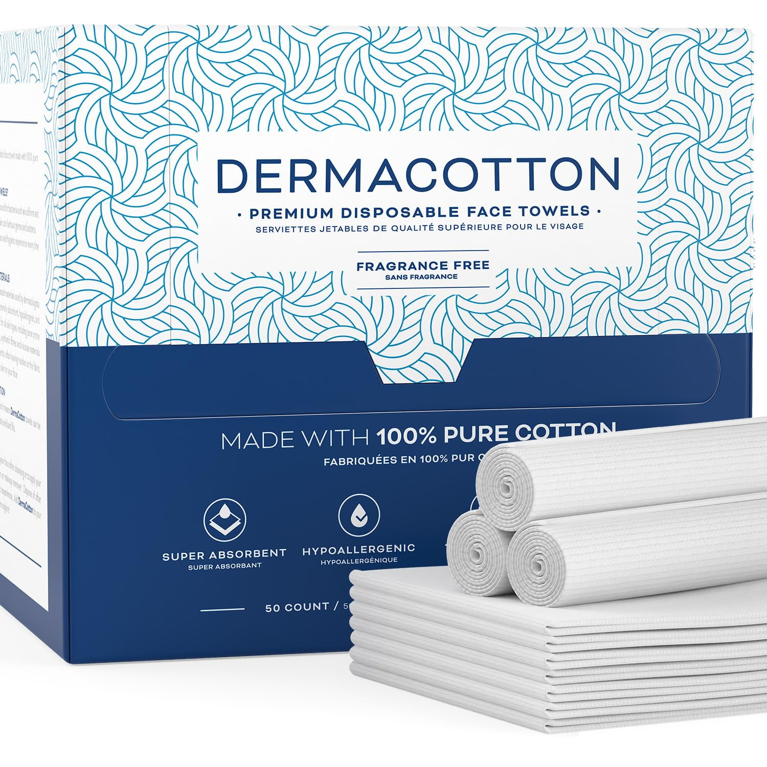 Dermacotton Disposable Cotton YYF14 Towels - Super Soft Wipes ...
