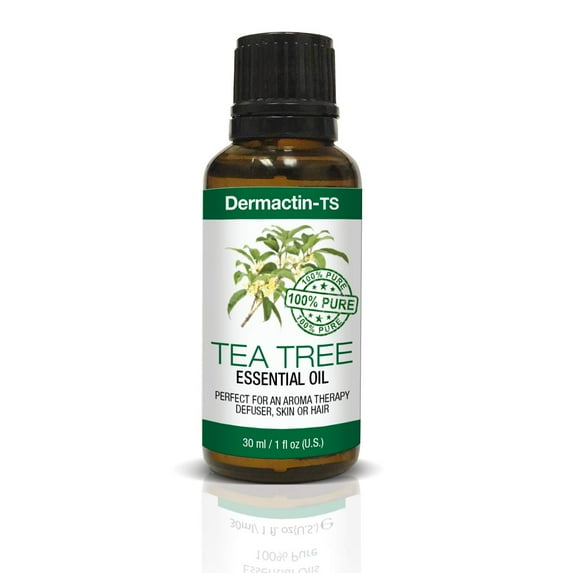Dermactin, 100% Pure Tea Tree Oil 1 oz, Treats Acne, Ringworm, Athlete ...