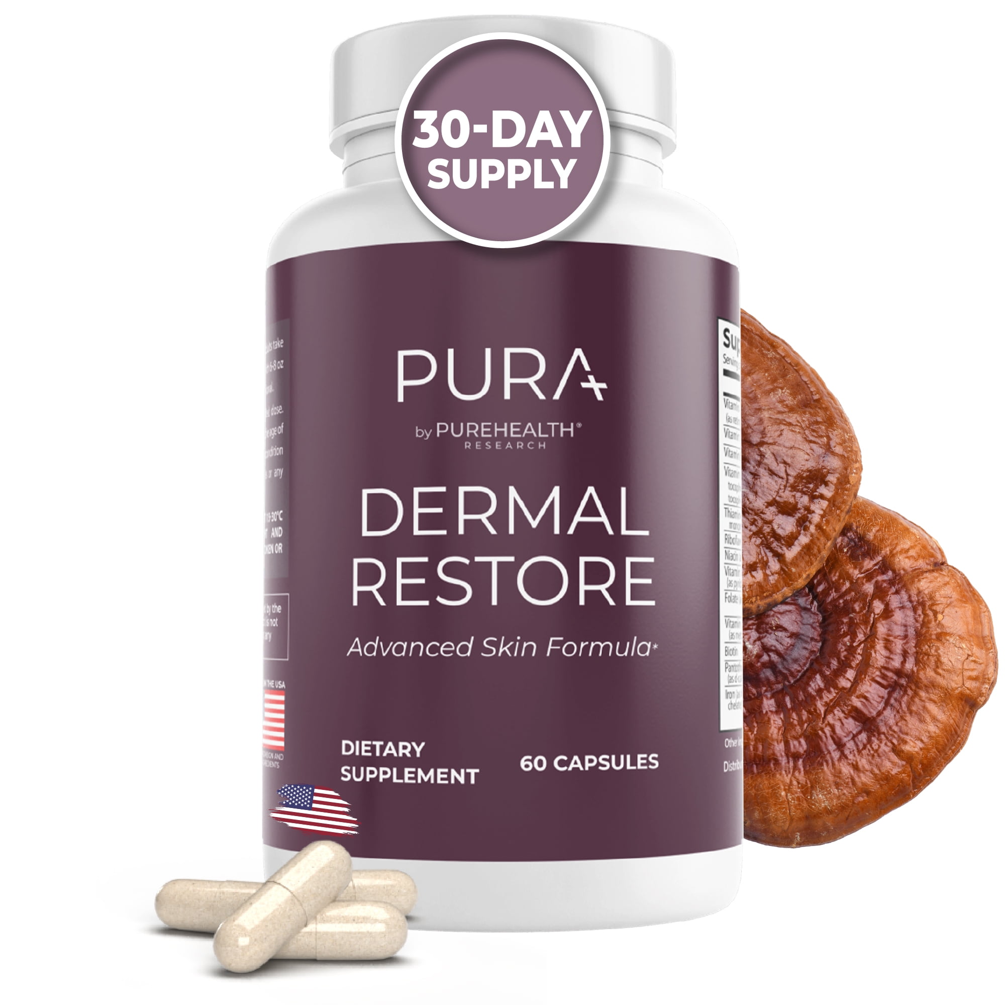 Dermal Restore by PURA - Doctor-Approved - SKIN Rejuvenating Supplement ...