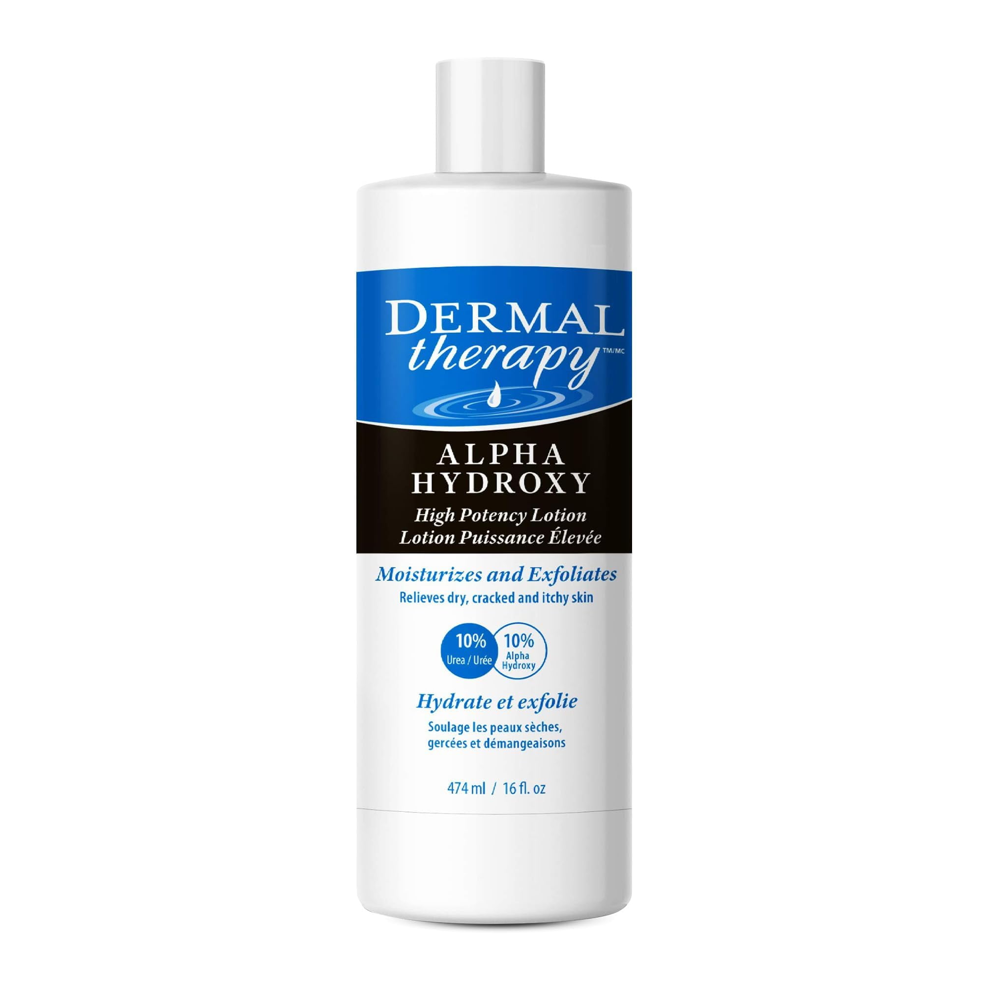Dermal Therapy Alpha Hydroxy XEF1 Lotion - High Potency AHA Moisturizer for Dry, Scaly Skin - 10 ...