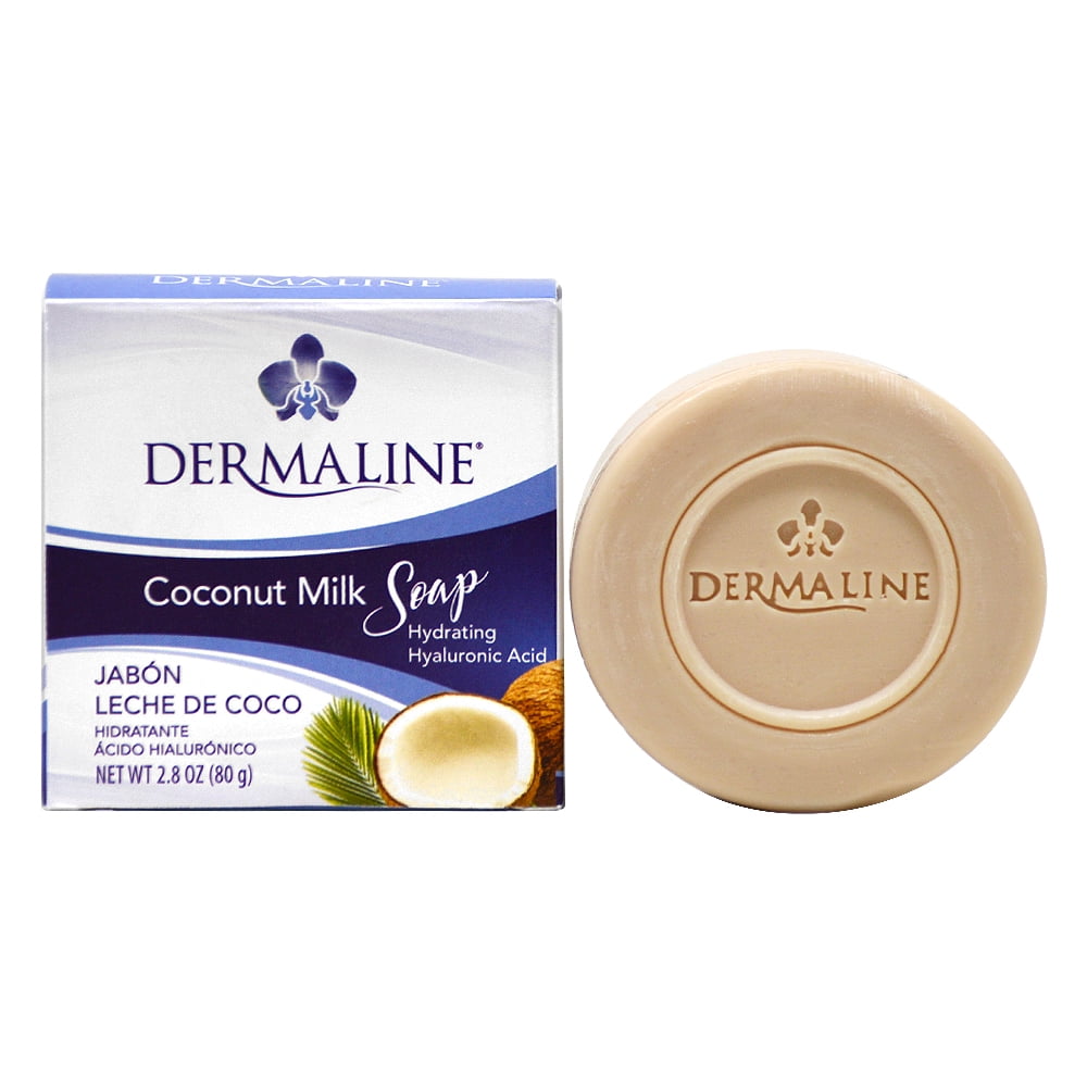 Dermaline Coconut Milk Hydrating Soap with Hyaluronic Acid - Walmart.com