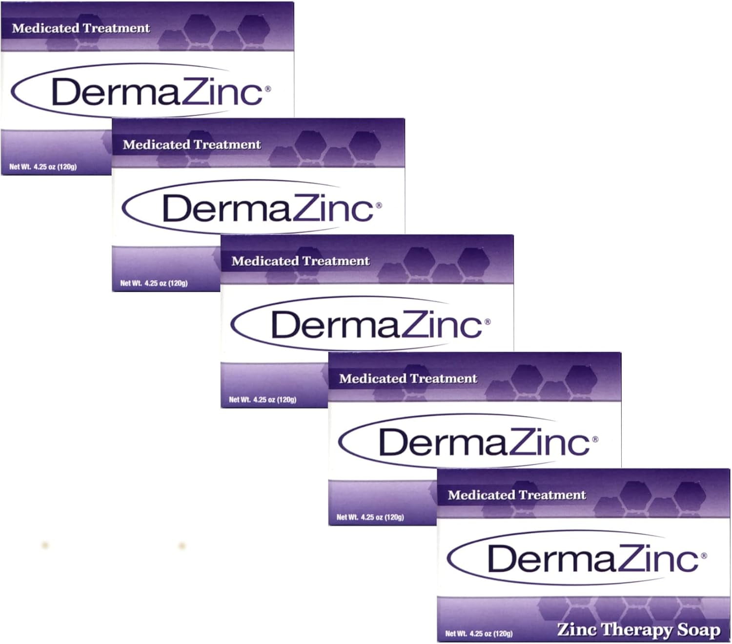 Dermalogix DermaZinc Zinc Therapy Soap Medicated Treatment - 5 Bars NEW ...