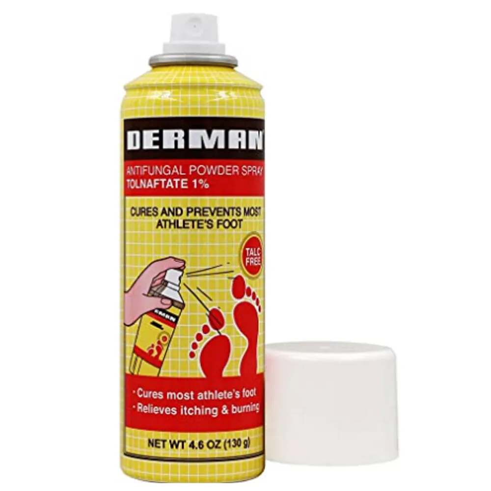 Derman Antifungal Powder Spray. Athlete's Foot and Skin Fungus ...