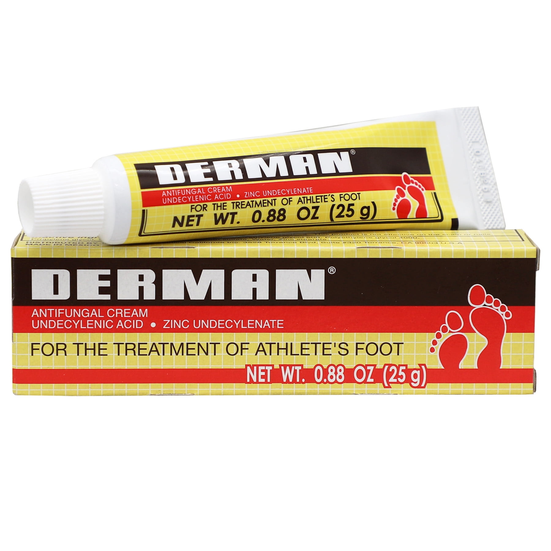 Derman Antifungal, Treatment of Athlete's Foot, Ointment, 1.76 oz, Tube ...