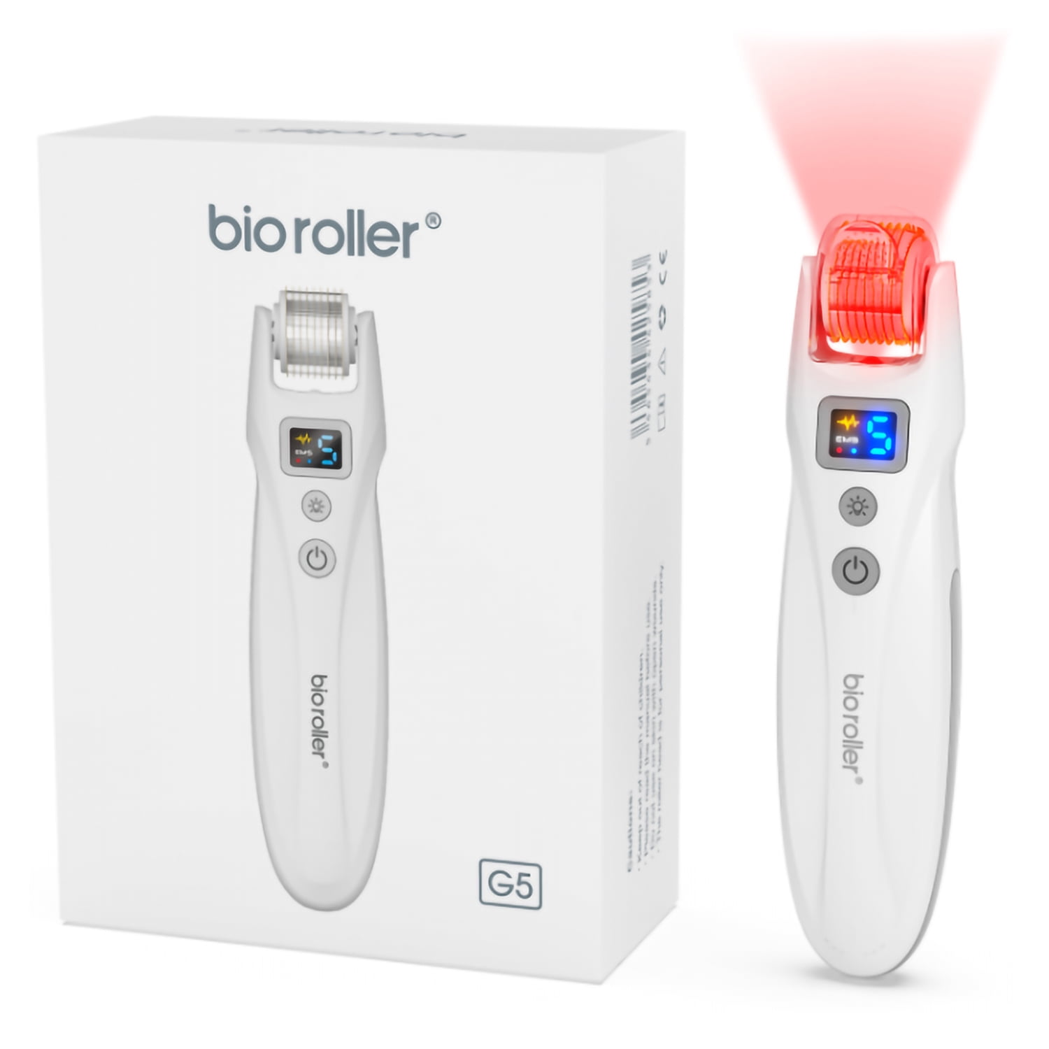 Dermanex Bio Roller 5G, 4-in-1 Beauty Device with Micro Roller, EMS ...