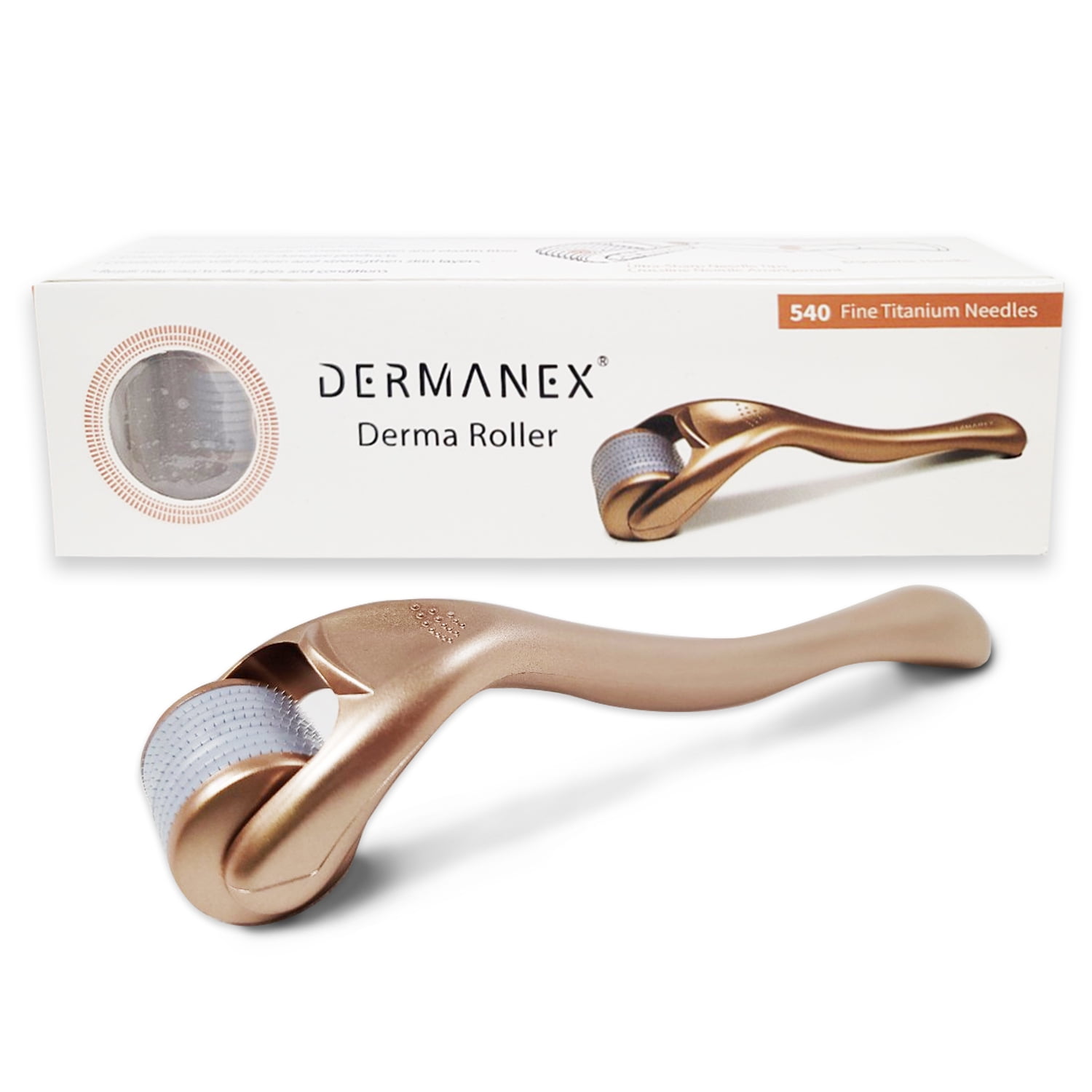 Dermanex Derma Roller for Hair and Beard Growth, 0.25mm Microneedling ...
