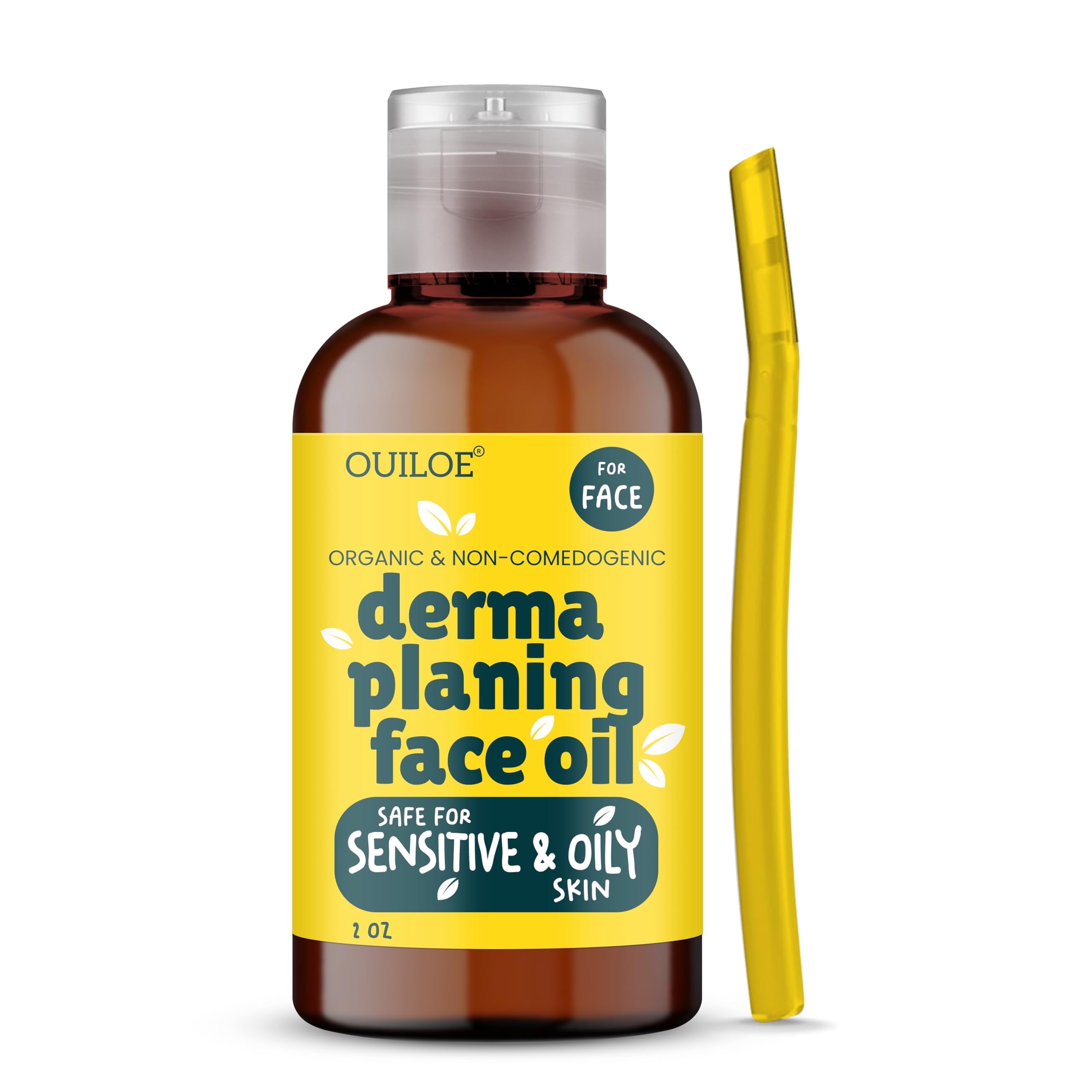 Dermaplaning Kit for Women - Face Shaving Kit with Oil and Tool for ...