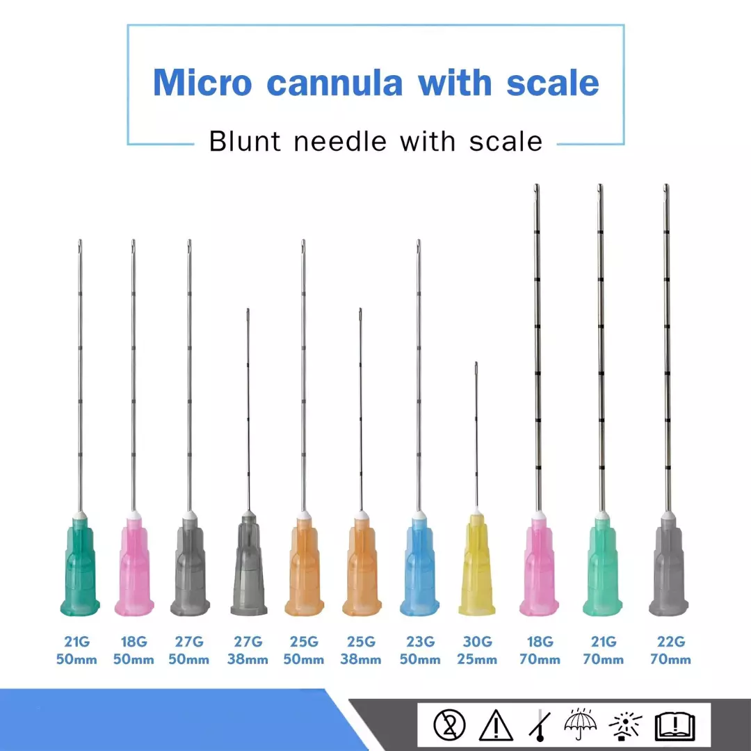 Dermaplaning Tool Blunt Cannula & Puncture Face And Body Blunt Tip ...